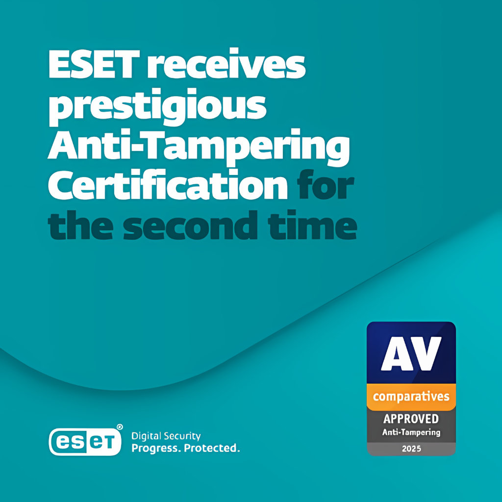 Η ESET λαμβάνει για δεύτερη φορά την υψηλού κύρους πιστοποίηση Anti-Tampering – nowmag.gr